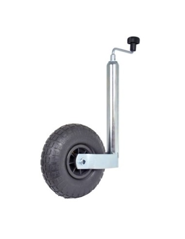 Roata de sprijin remorca cu tija Ø48mm si roata umflata Carpoint